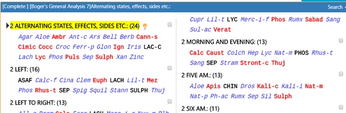Utility of Boger’s General Analysis in Zomeo Homeopathic Software – Hompath