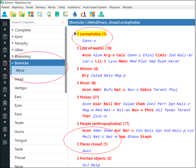 Single Remedy Rubrics | Boericke Repertory – Hompath