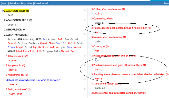 Knerr’s Repertory – Mind Rubrics – Hompath