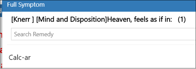 Knerr’s Repertory – Mind Rubrics – Hompath