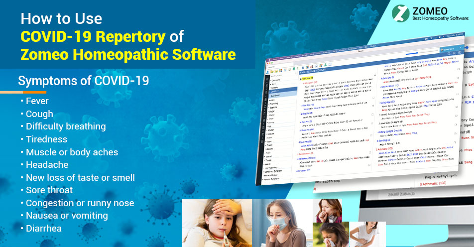 How to Use COVID-19 Repertory of Zomeo Homeopathic Software – Hompath