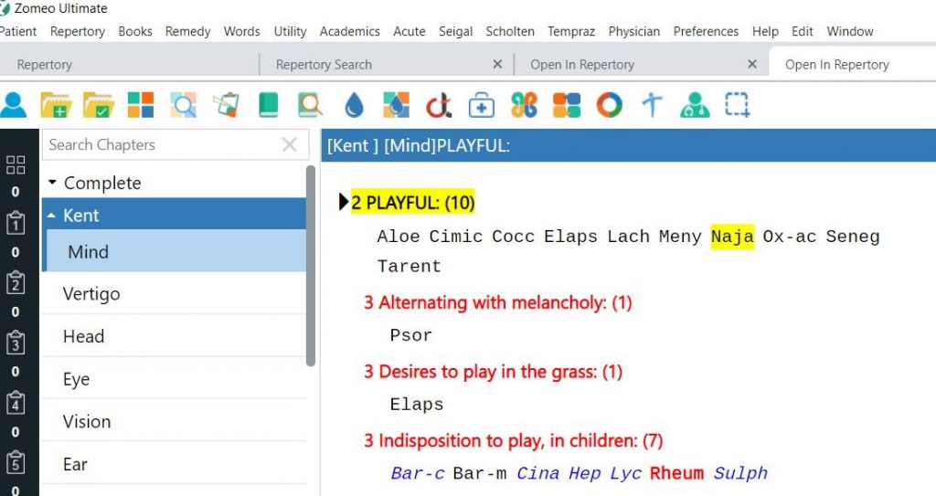 Understanding Rubric with Zomeo Homeopathy Software – Hompath