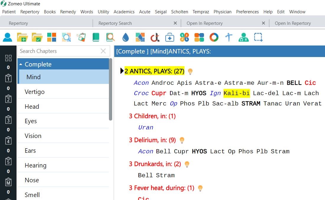 Understanding Rubric with Zomeo Homeopathy Software – Hompath